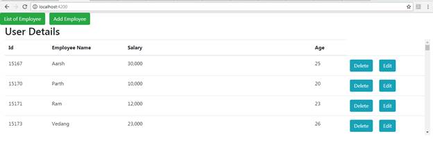 CRUD Operation In Angular 6